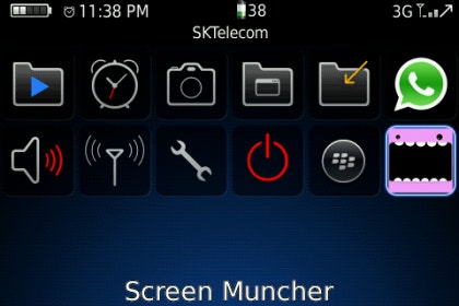 screen muncher blackberry
