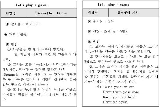 초등 영어게임자료 100가지 모음 네이버 블로그