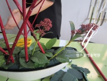 [독일플로리스트]포멀리니어교차디자인/formal linear/formal linear design/독일플로리스트과정/림스꽃예술 ...