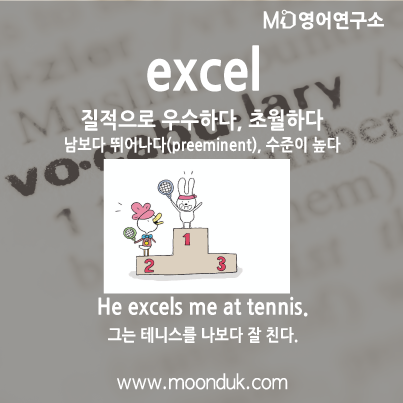 MD 알쏭달쏭 영단어_excel VS exceed : 네이버 블로그
