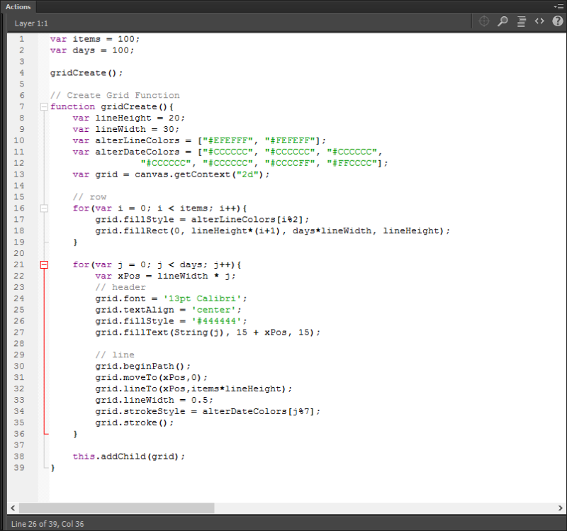 [맨땅코딩] Animate CC로 HTML5 Canvas에 JavaScript로 내 맘대로 Grid그리기 003 : 네이버 블로그