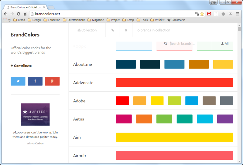 BrandColors에서 세계 기업들의 브랜드(로고) 컬러 알아보기 : 네이버 블로그