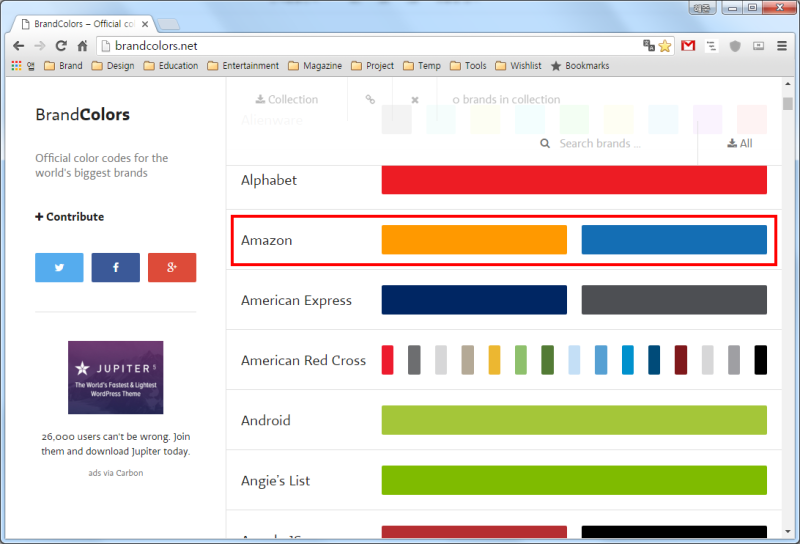 BrandColors에서 세계 기업들의 브랜드(로고) 컬러 알아보기 : 네이버 블로그