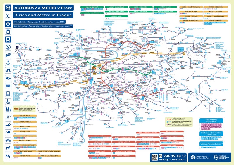 프라하 지도(Prague Map) 여행코스, 대중교통, 관광명소, 외곽지도 : 네이버 블로그