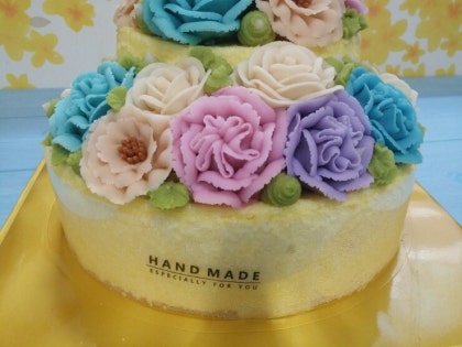 경기광주 / 태전떡방아 앙금떡케잌 수제앙금사용 각종떡 앙금플라워떡케이크 앙금떡케익 떡케익 2단 : 네이버 블로그