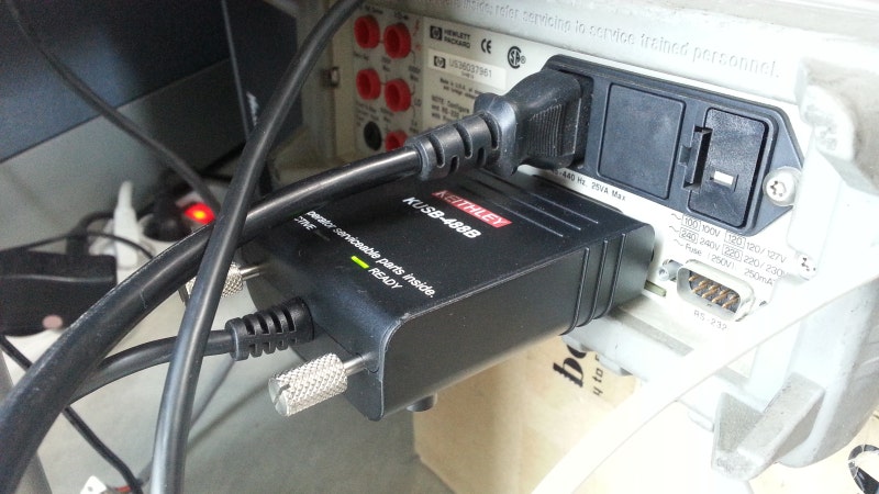 Agilent 34401A(HP 34401A) GPIO Communication using keithley KUSB-288B ...