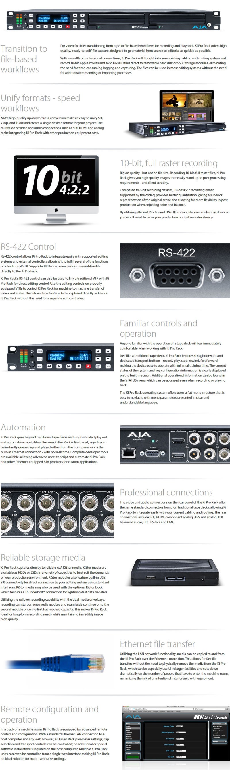 AJA 키프로 렉 Kipro Rack SSD Recorder : 네이버 블로그