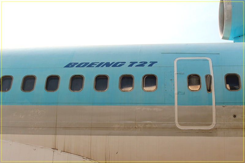 인하공전에 전시중인 비행기 - 대한항공 727-200, HL7350 : 네이버 블로그