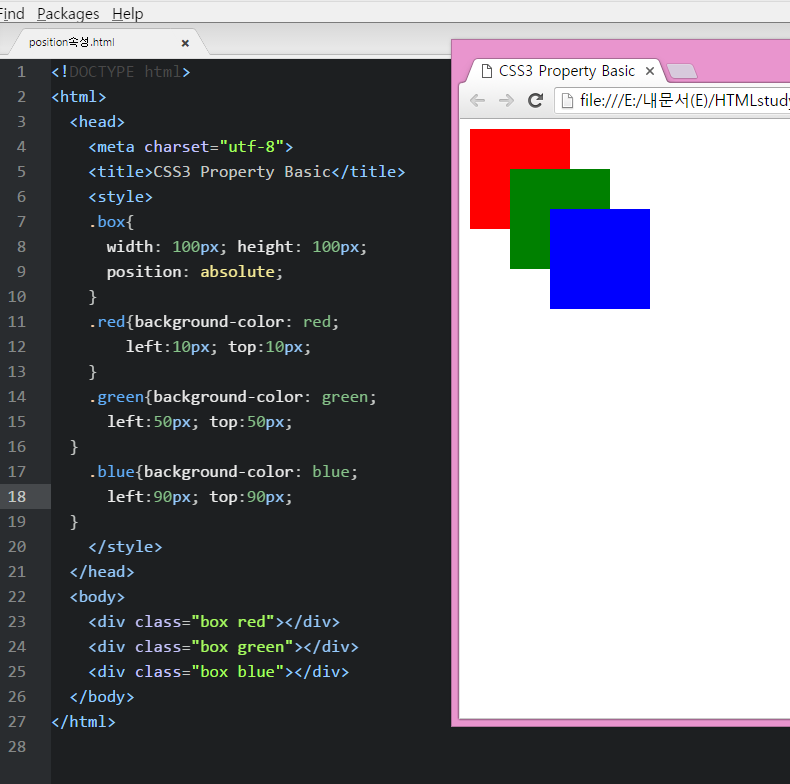 [CSS3] position속성, z-index속성, 위치속성공식, overflow속성 : 네이버 블로그