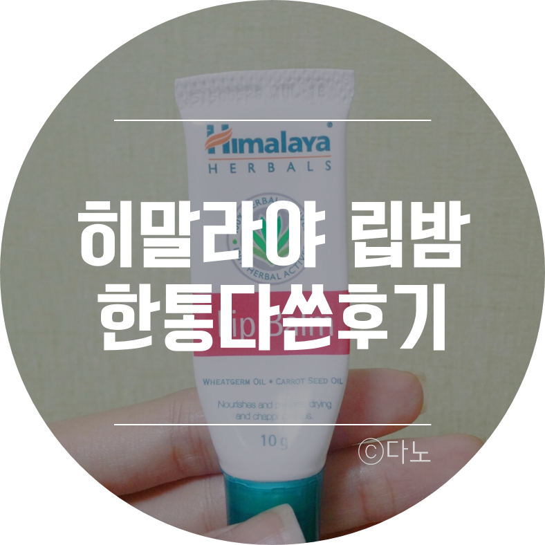 히말라야 립밤 튜브형 다 쓴 후기 가격 대비는 좋지만 네이버 블로그