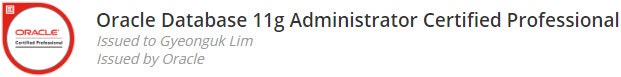 2016년 OCP 11g (Oracle Database 11g Administrator Certified Professional ...
