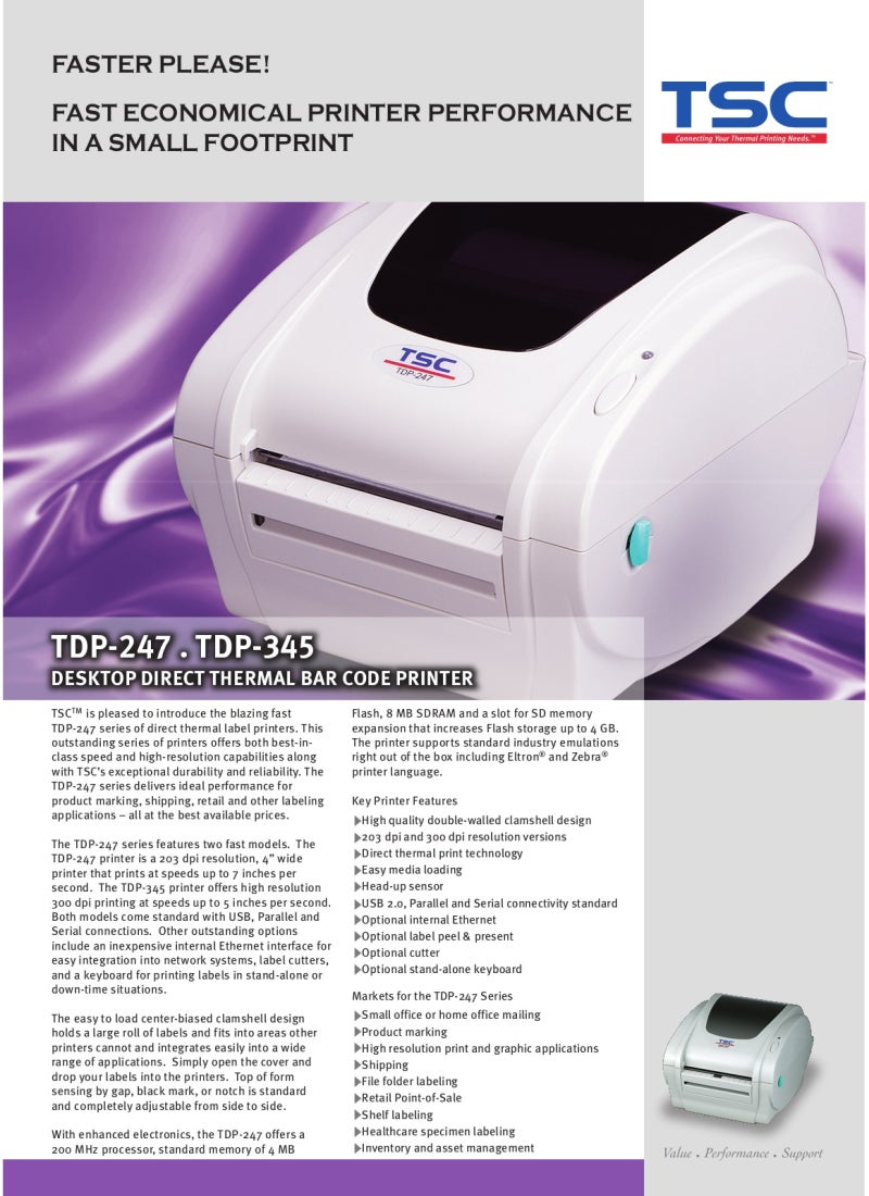 TSC TDP-247 메뉴얼(사용자 설명서) 보기, 다운로드 : 네이버 블로그