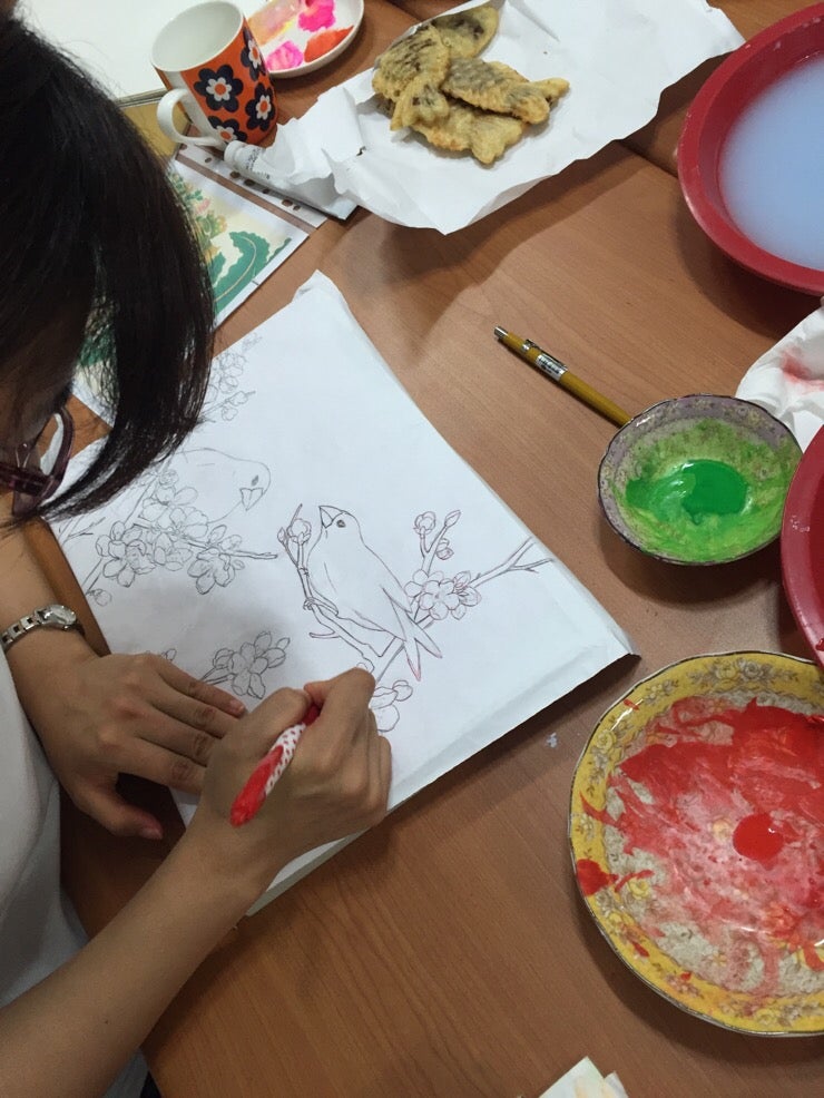 부산취미미술부산민화채색화한국화화실민화배우기파초도모란도책가도 네이버 블로그