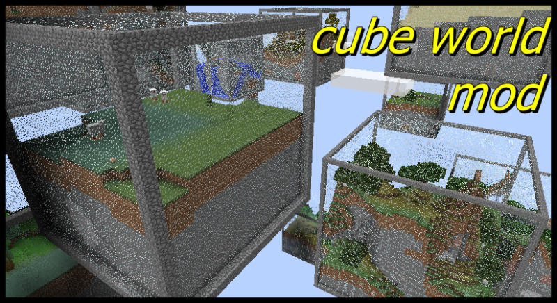 마인크래프트 큐브월드 모드(minecraft Cube World Mod) : 네이버 블로그