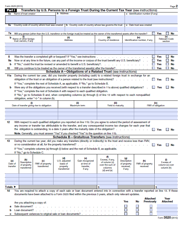 Form 3520 보고의무 : 네이버 블로그