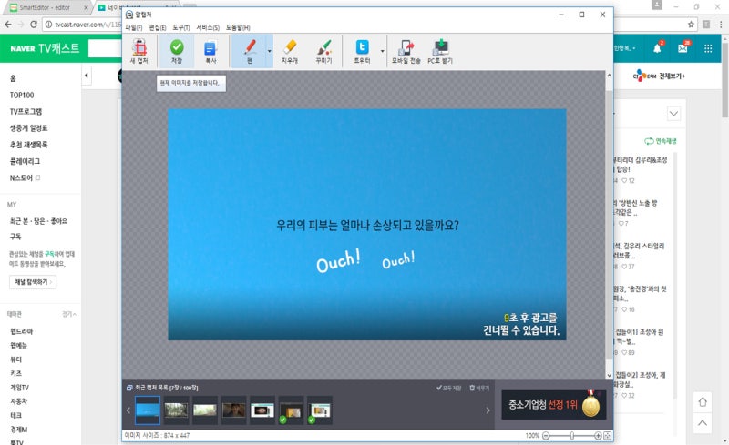 컴퓨터 화면 부분 캡처 방법 동영상 캡처 등 알캡처 활용법 네이버 블로그