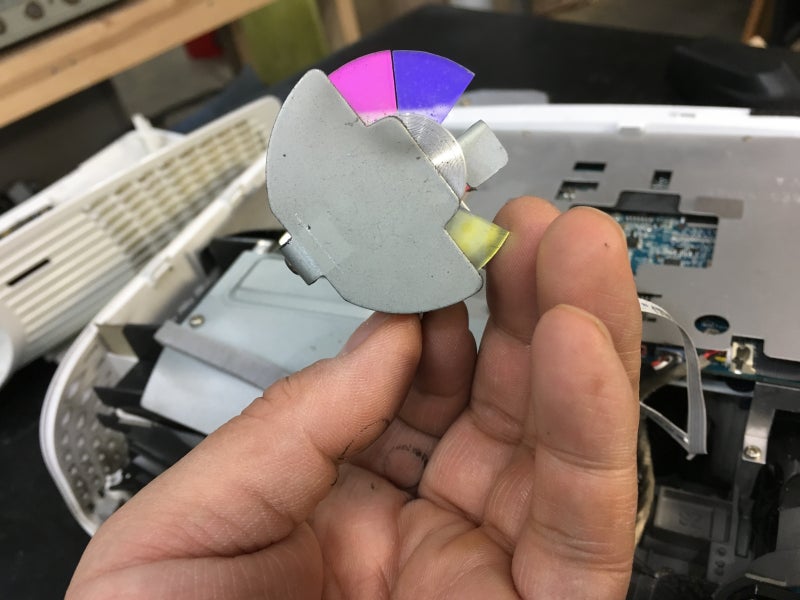 옵토마,VDHDNULV N1839 칼라휠불량사례입니다~ 참고자료(램프분리과정) : 네이버 블로그