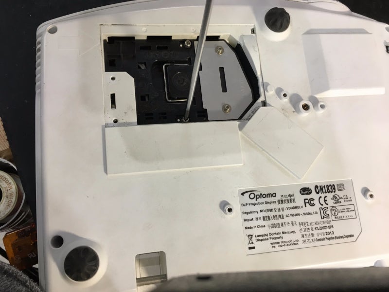 옵토마,VDHDNULV N1839 칼라휠불량사례입니다~ 참고자료(램프분리과정) : 네이버 블로그