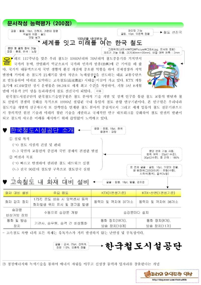 Itq한글 기출문제 2016년 10월 네이버 블로그