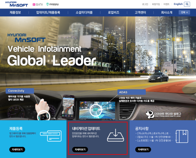 만도 네비게이션 업데이트 하기 ^^ : 네이버 블로그