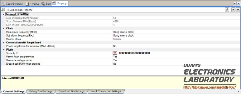 RENESAS RL78/G13 Microcontroller 5강 - E1 Emulator 설정 및 사용하기 : 네이버 블로그