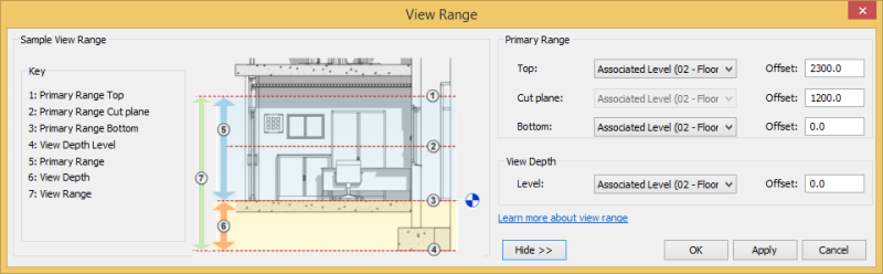 레빗(revit) 뷰 범위(view range)에 대하여... : 네이버 블로그