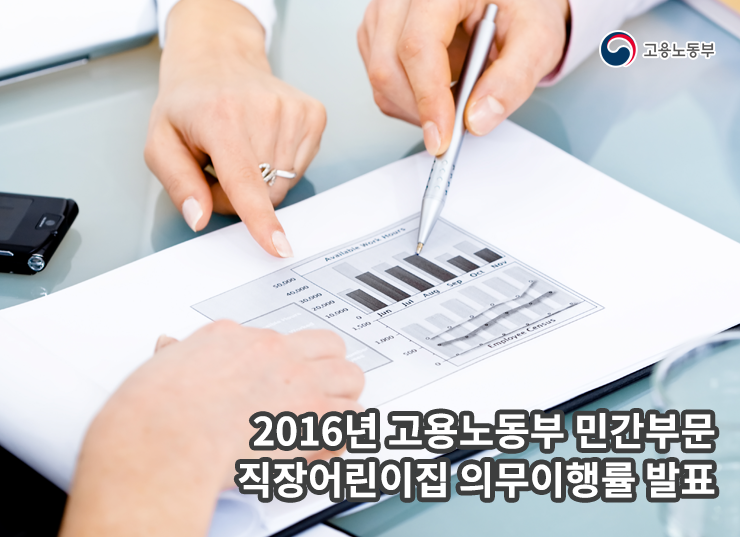 2016년 고용노동부 민간부문 직장어린이집 의무이행률 발표 네이버 블로그