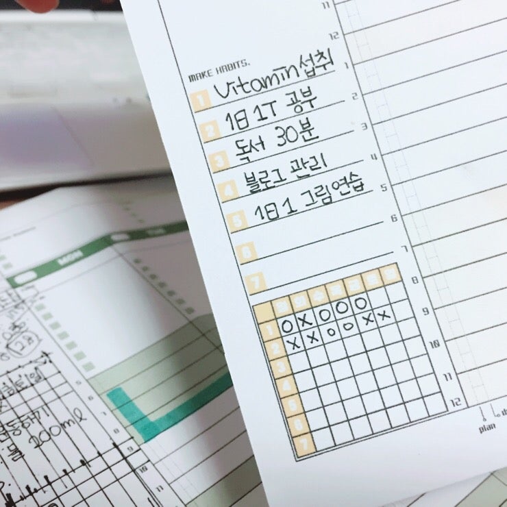3p바인더 주간계획 양식 습관 메이커 Make Habits 네이버 블로그