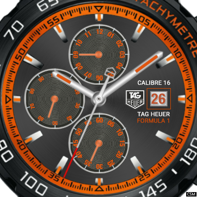 [WatchFace] Tag Heuer - Formula-1-Orange : 네이버 블로그