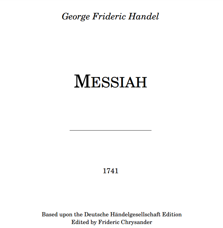 헨델 메시아(Handel, George Frideric - Messiah HWV 56) : 네이버 블로그
