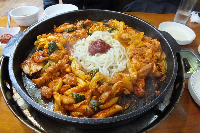 장안동 맛집 동대문구 단체모임 회식장소로 강추 장안동 닭갈비 전문점 장안골 닭갈비 메밀국수20161226 네이버 블로그