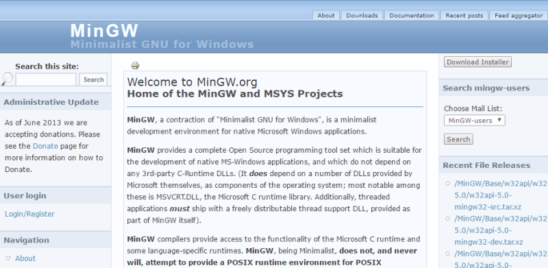 MinGW 설치(POSIX application 윈도우에서 이용) : 네이버 블로그
