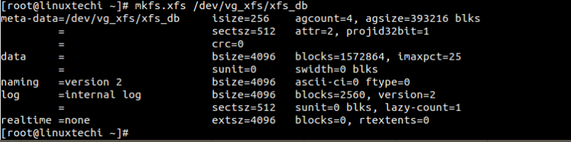 Create and Extend XFS filesystem based on LVM : 네이버 블로그