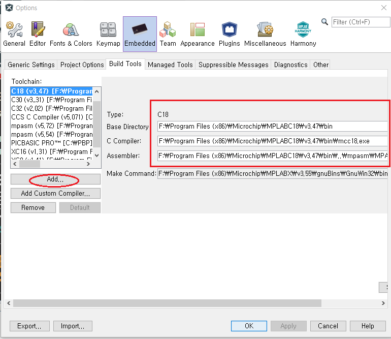MPLABx 에 사용 할 수 있는 C18 컴파일러 : 네이버 블로그