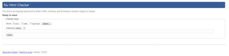 HTML5 웹표준 검사 : 네이버 블로그