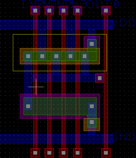 Layout 설계[2] - 4-Input-NAND : 네이버 블로그