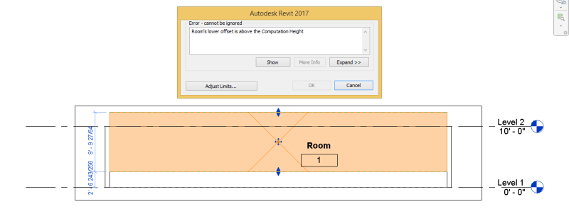 "Room's lower offset is above the Computation Height." : 네이버 블로그