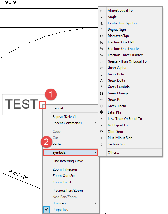 레빗(revit) 2018 개선사항 - 문자 기호(text symbol) 넣기 : 네이버 블로그
