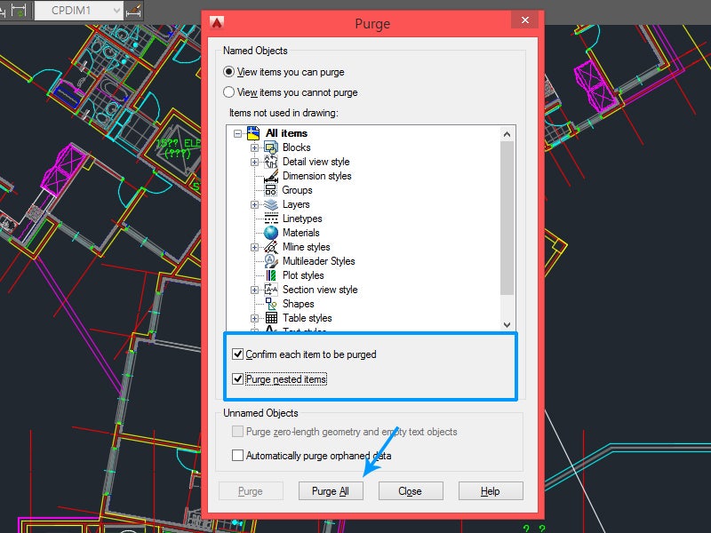 캐드팁 오토캐드autocad 오류용량 줄이기 레이어 정리하기 네이버 블로그