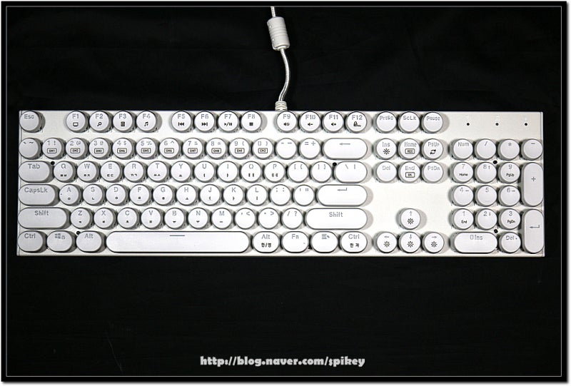 복고풍감성 ABKO HACKER K840 조약돌 레트로 키캡 게이밍 기계식 키보드 : 네이버 블로그