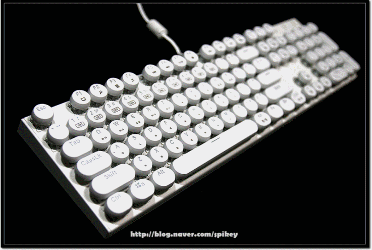 복고풍감성 ABKO HACKER K840 조약돌 레트로 키캡 게이밍 기계식 키보드 : 네이버 블로그