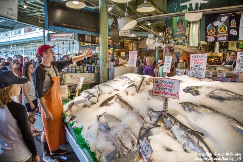시애틀 파이크 플레이스 마켓seattle Pike Place Market 껌 벽 스타벅스 1호점 네이버 블로그