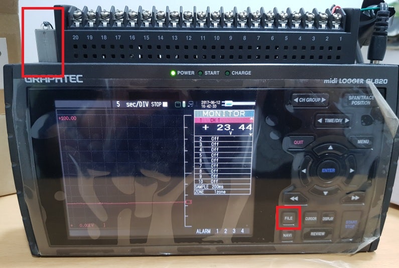 [Graphtec] GL820, GL220 USB로 저장된 데이터 옮기기 : 네이버 블로그