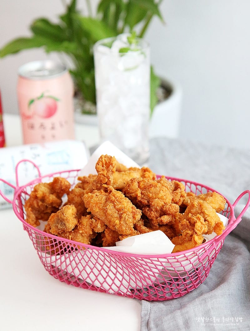 후라이드치킨 만들기? 치킨파우더로 초간단~ 윤식당 크리스피치킨 레시피! : 네이버 블로그