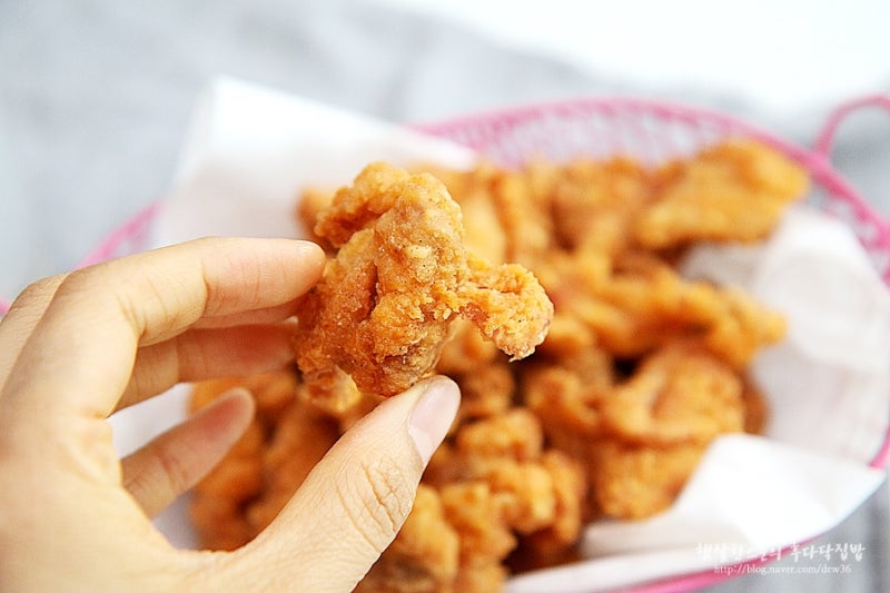 후라이드치킨 만들기? 치킨파우더로 초간단~ 윤식당 크리스피치킨 레시피! : 네이버 블로그