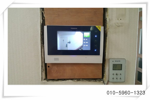 코맥스 비디오폰 800시스템 CAV-705UW설치, 문정동 건영아파트 현관인터폰 설치 : 네이버 블로그