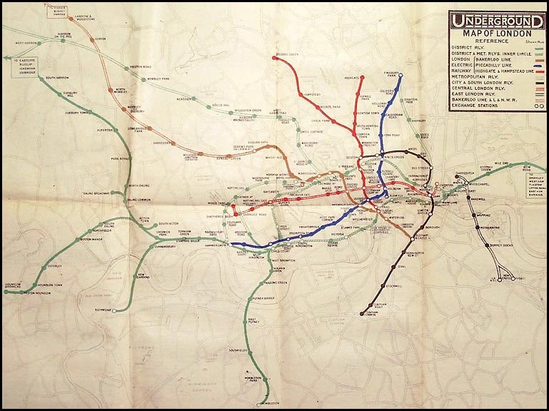 지구 상에서 가장 오래된 런던 지하철 노선도(tube map)의 역사와 'The Great Bear' : 네이버 블로그