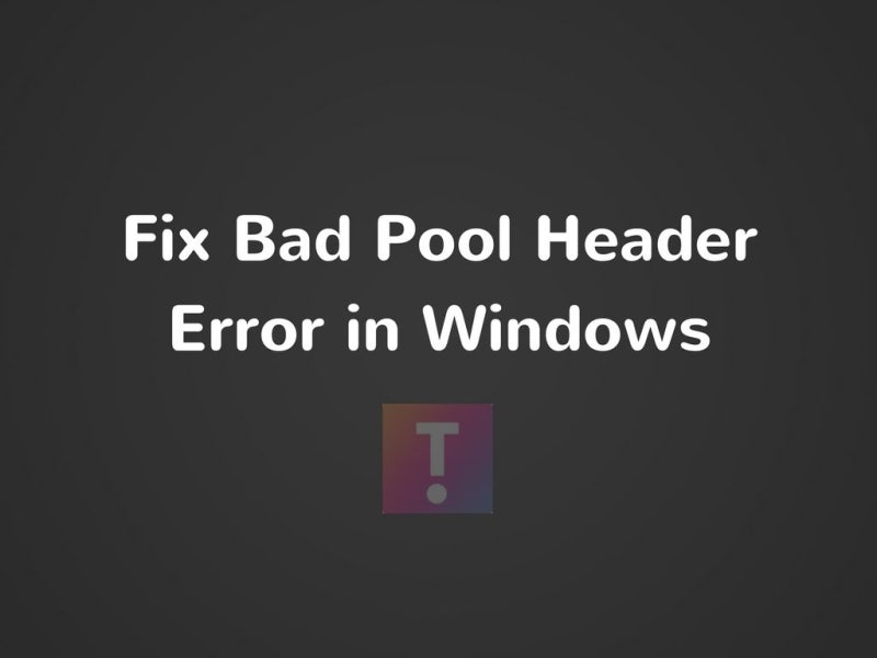 부팅 중 Bad Pool Header 메시지가 나오는 경우 : 네이버 블로그