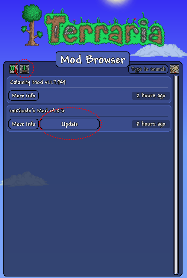 테라리아 모드 업데이트 방법 (tModLoader 사용자) : 네이버 블로그