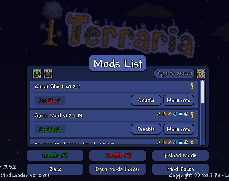 [테라리아 TOP 7 모드 소개] 7, Cheat Sheet Mod(치트 시트 모드) : 네이버 블로그